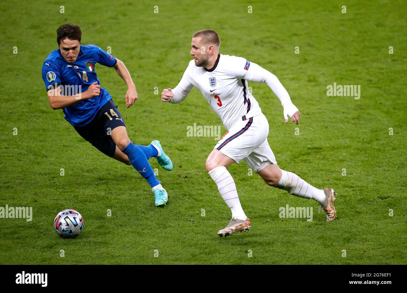 Euro 2020 final luke shaw hi-res stock photography and images - Alamy