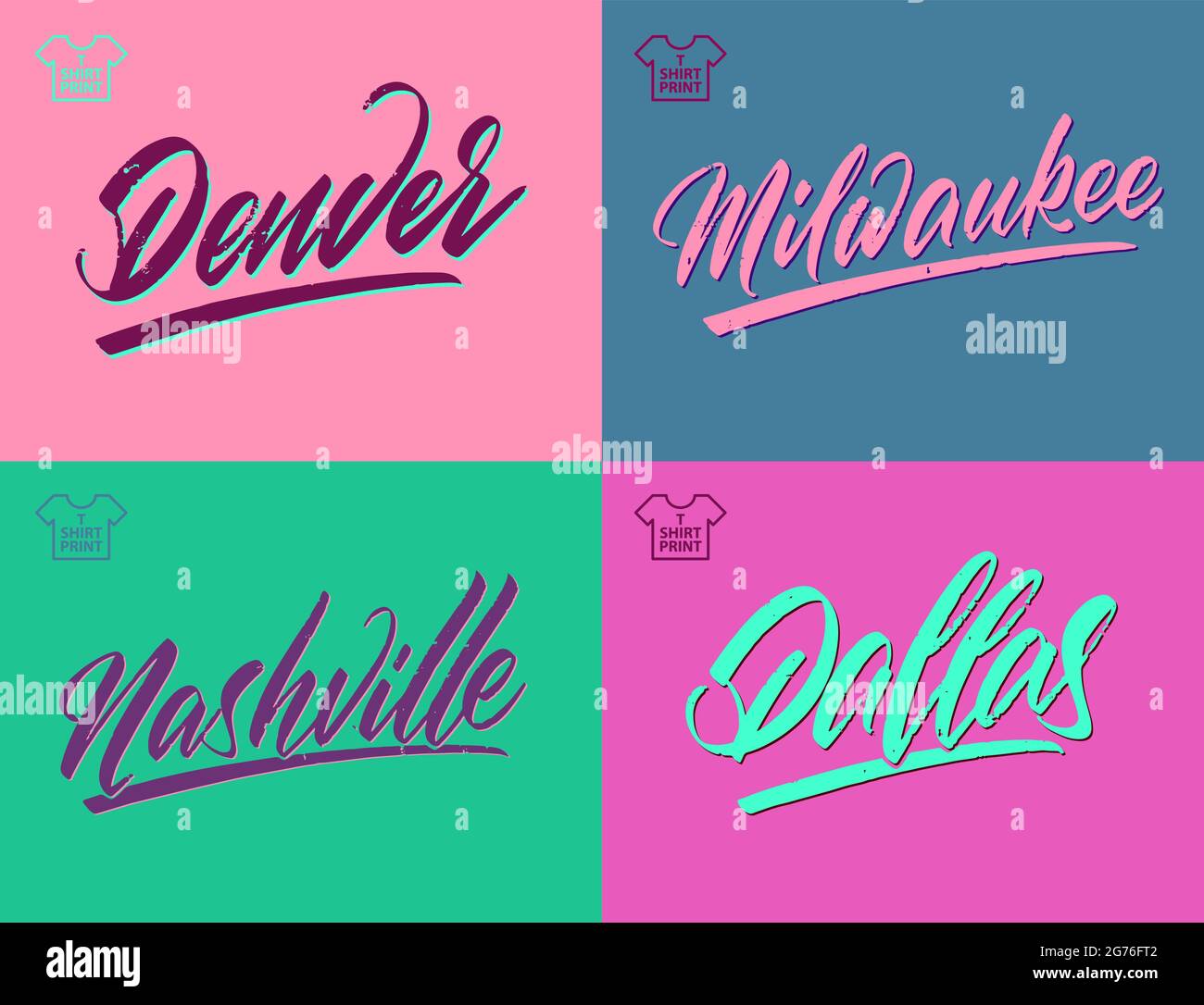 Vintage poster nashville Stock Vector Images - Alamy