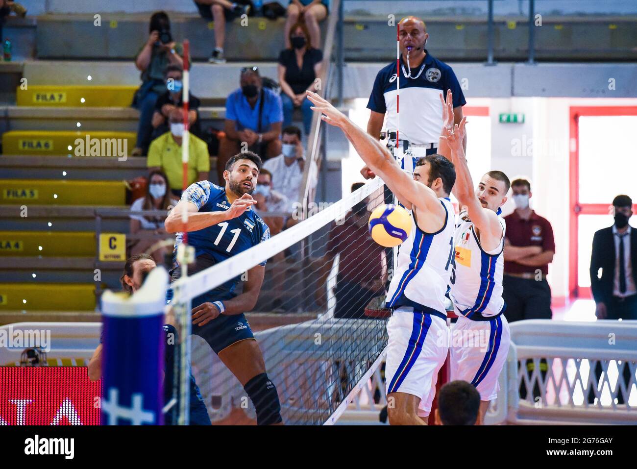 Palasport di Cisterna, Cisterna, Italy, 11 Jul 2021, Galasso, Giannelli block (Italy), Sole ...
