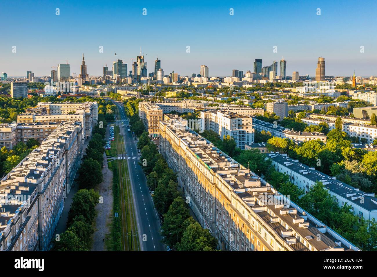 Warsaw view from palace of culture hi-res stock photography and images ...