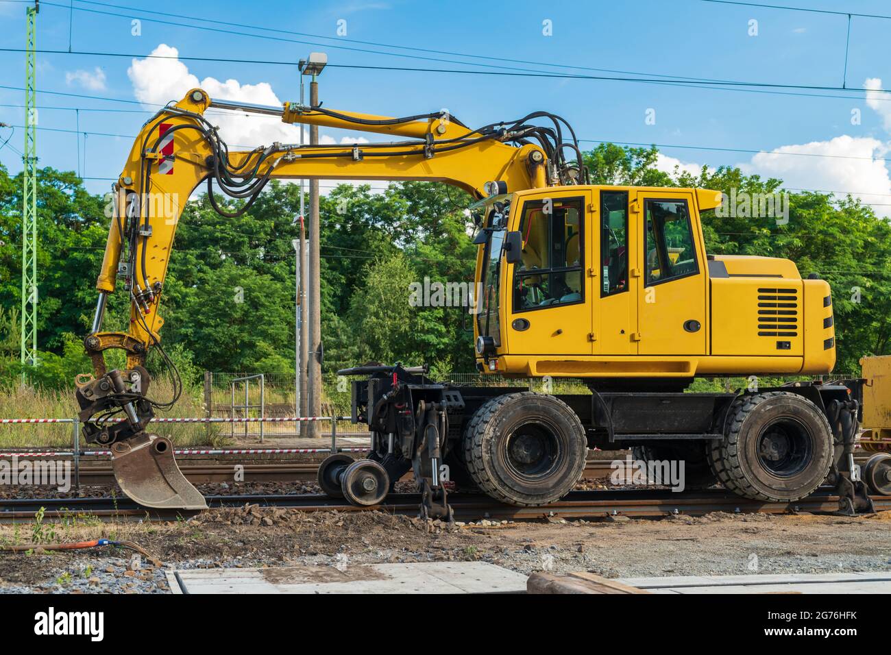 Construction site of railroad track hi-res stock photography and images ...