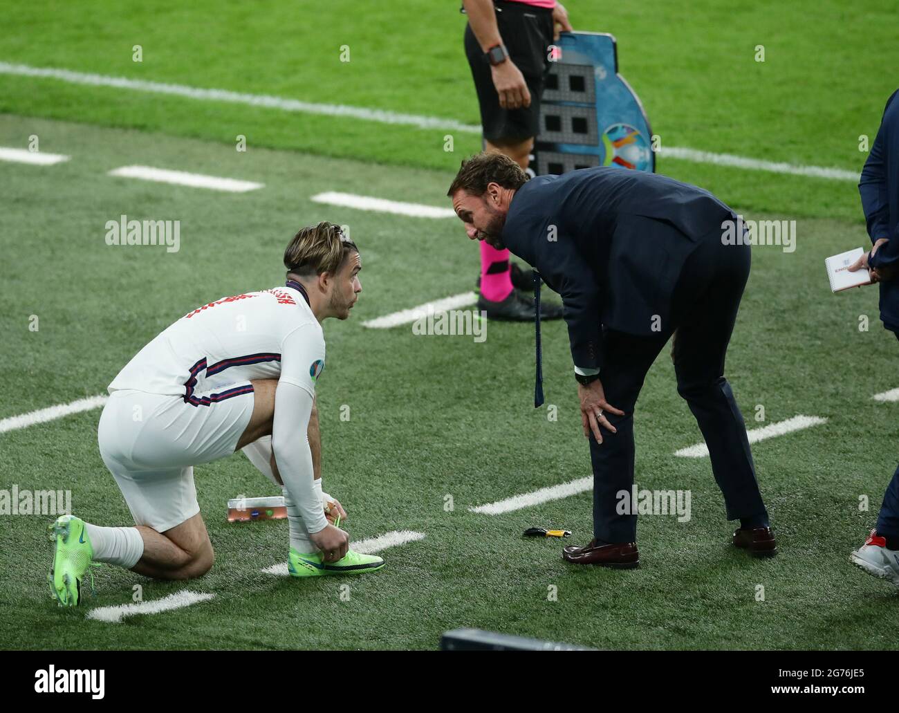 London, England, 11th July 2021. Gareth Southgate manager of England ...