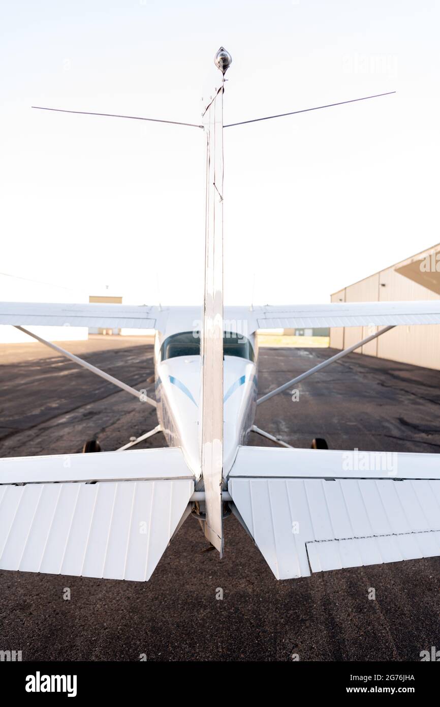 Rudder and elevator tail section details Stock Photo - Alamy