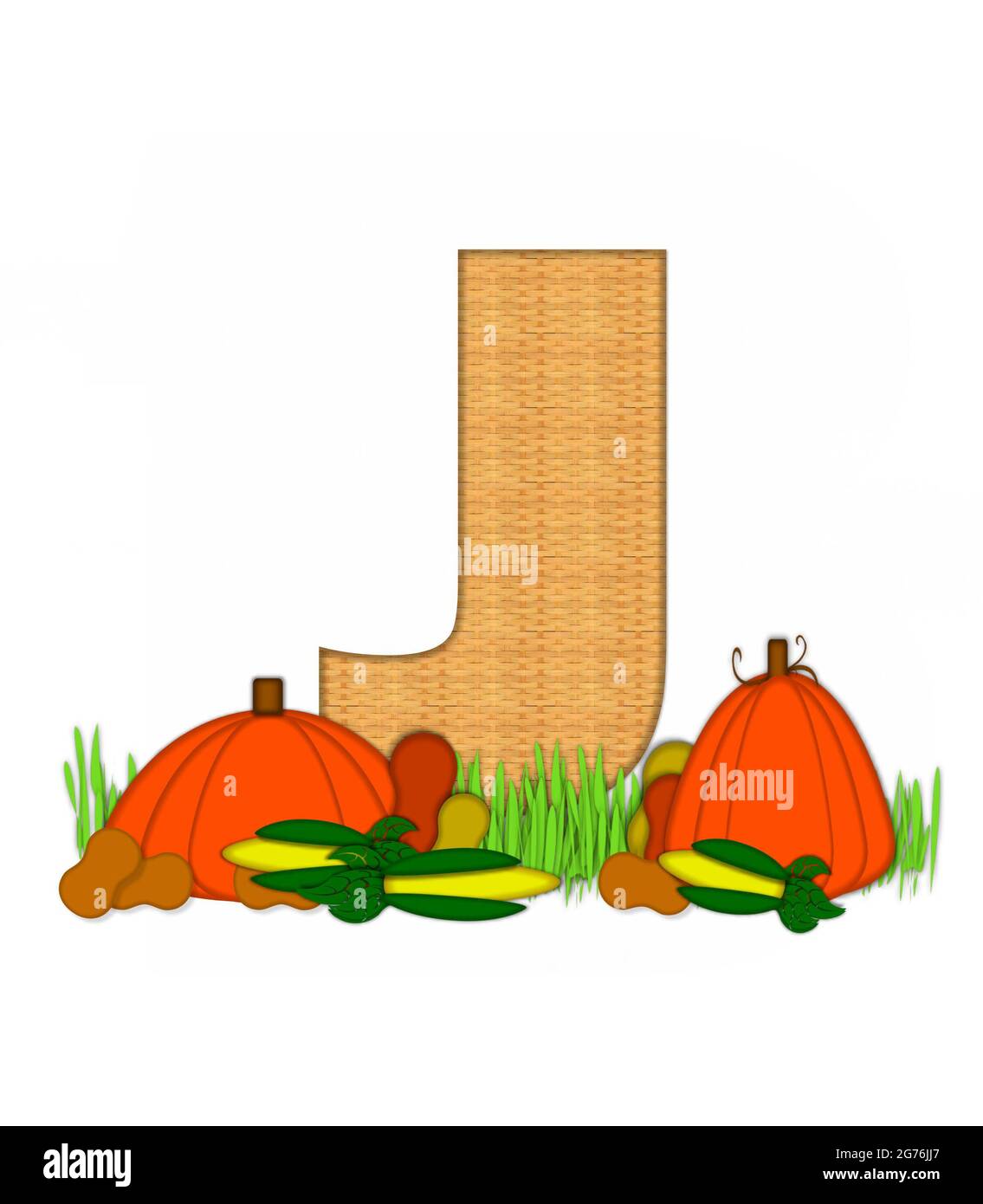 The letter J, in the alphabet set "Blessed Bounty", is filled with ...