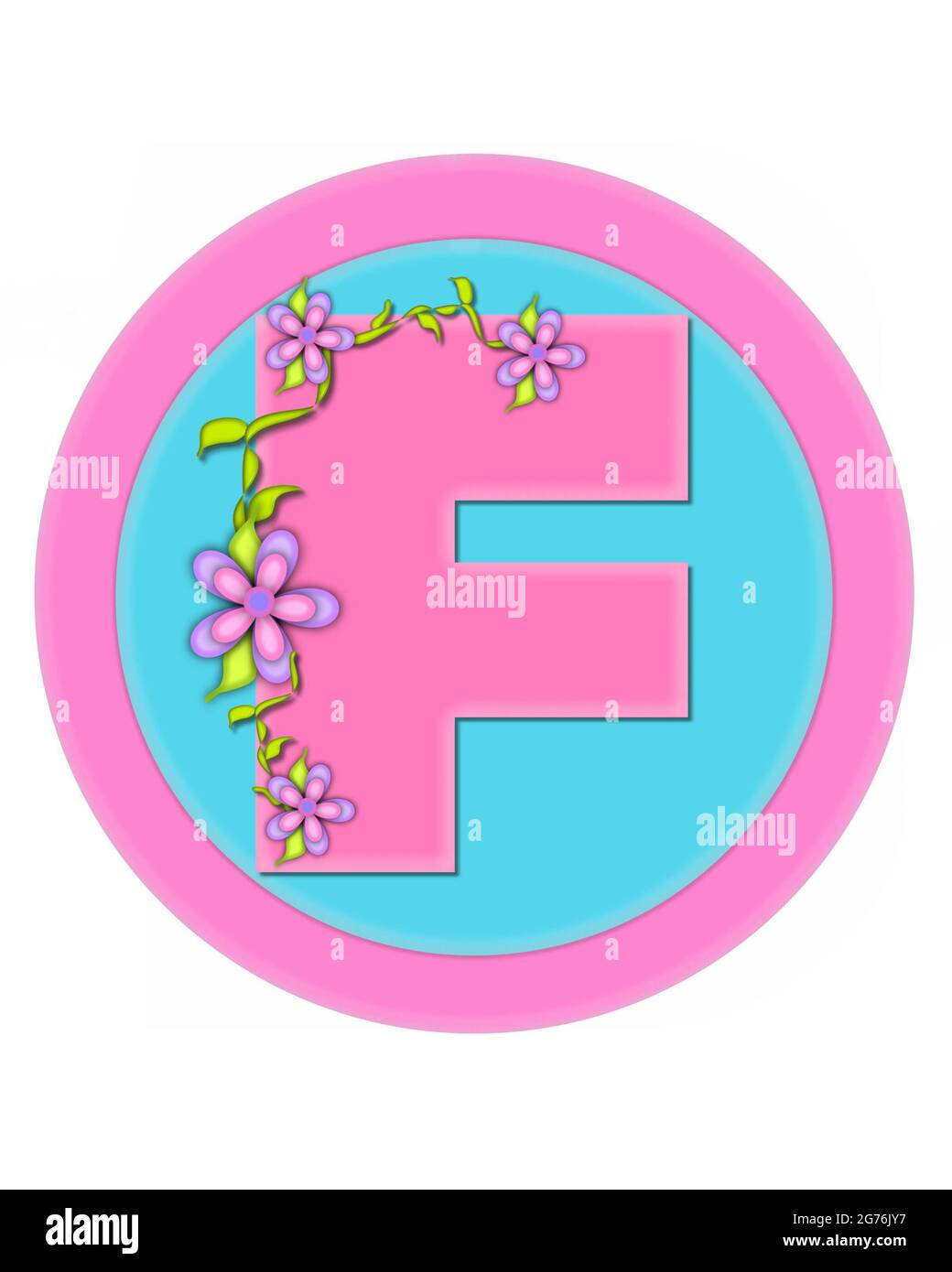 Floral Font Letter F High Resolution Stock Photography and Images - Alamy