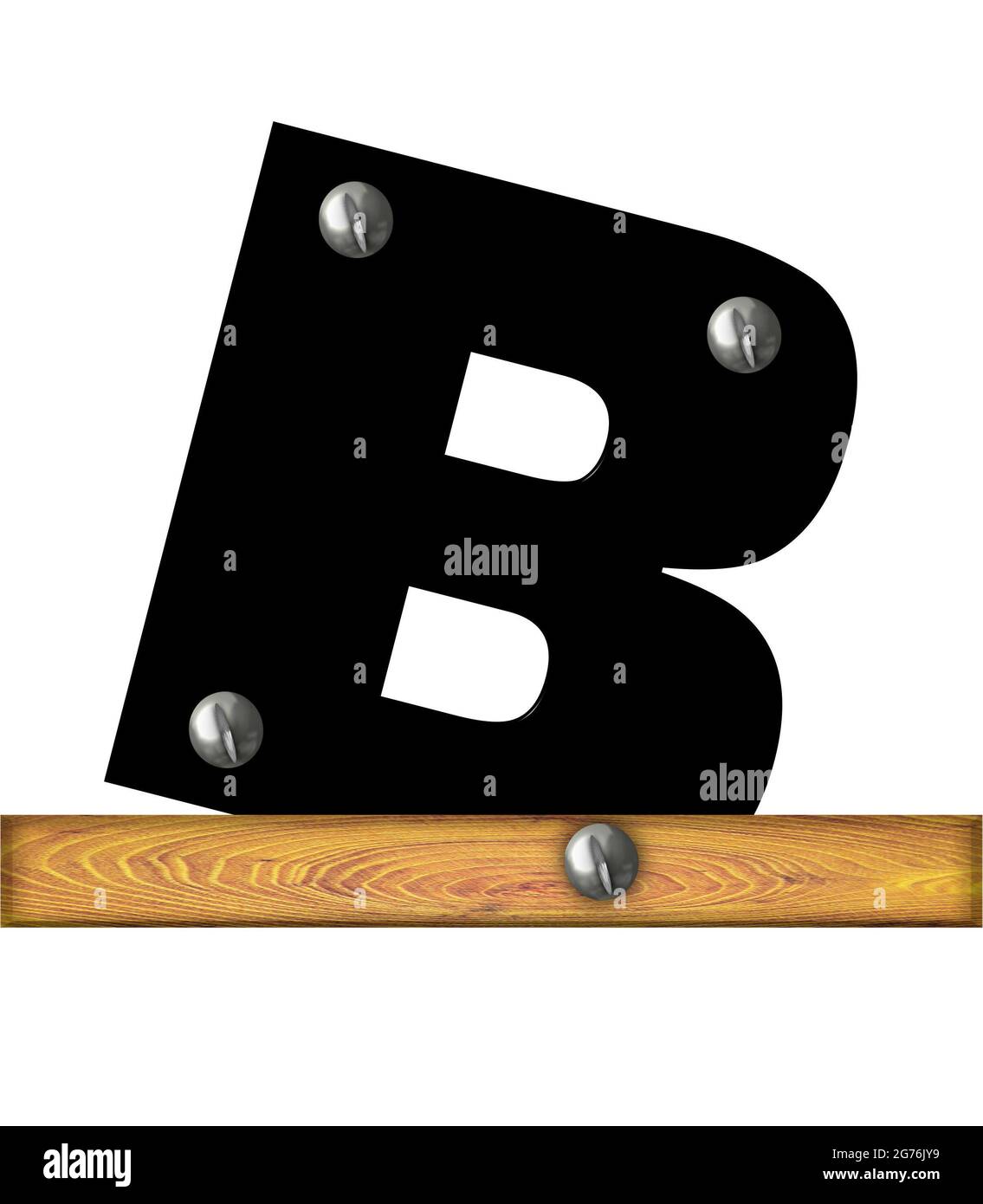 The letter B, in the alphabet set "Alphabet Building," is black and ...