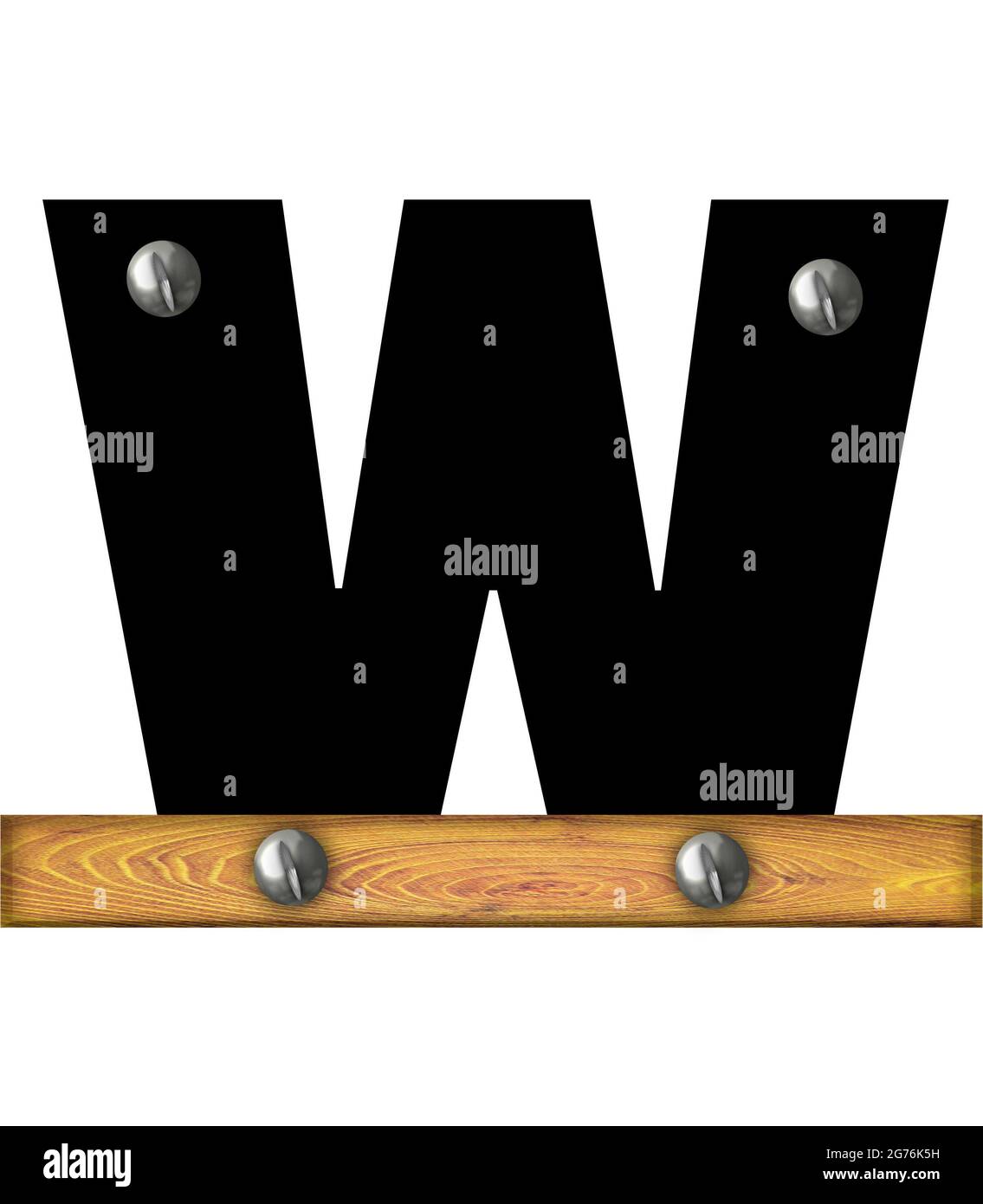 The letter W, in the alphabet set "Alphabet Building," is black and ...