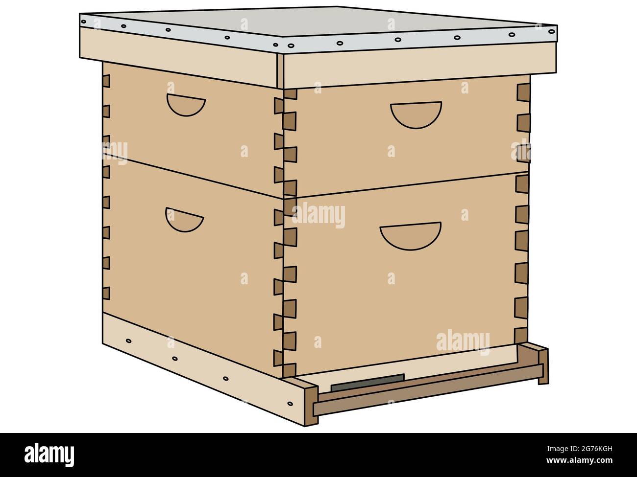 A graphic illustration of a beehive Stock Photo - Alamy