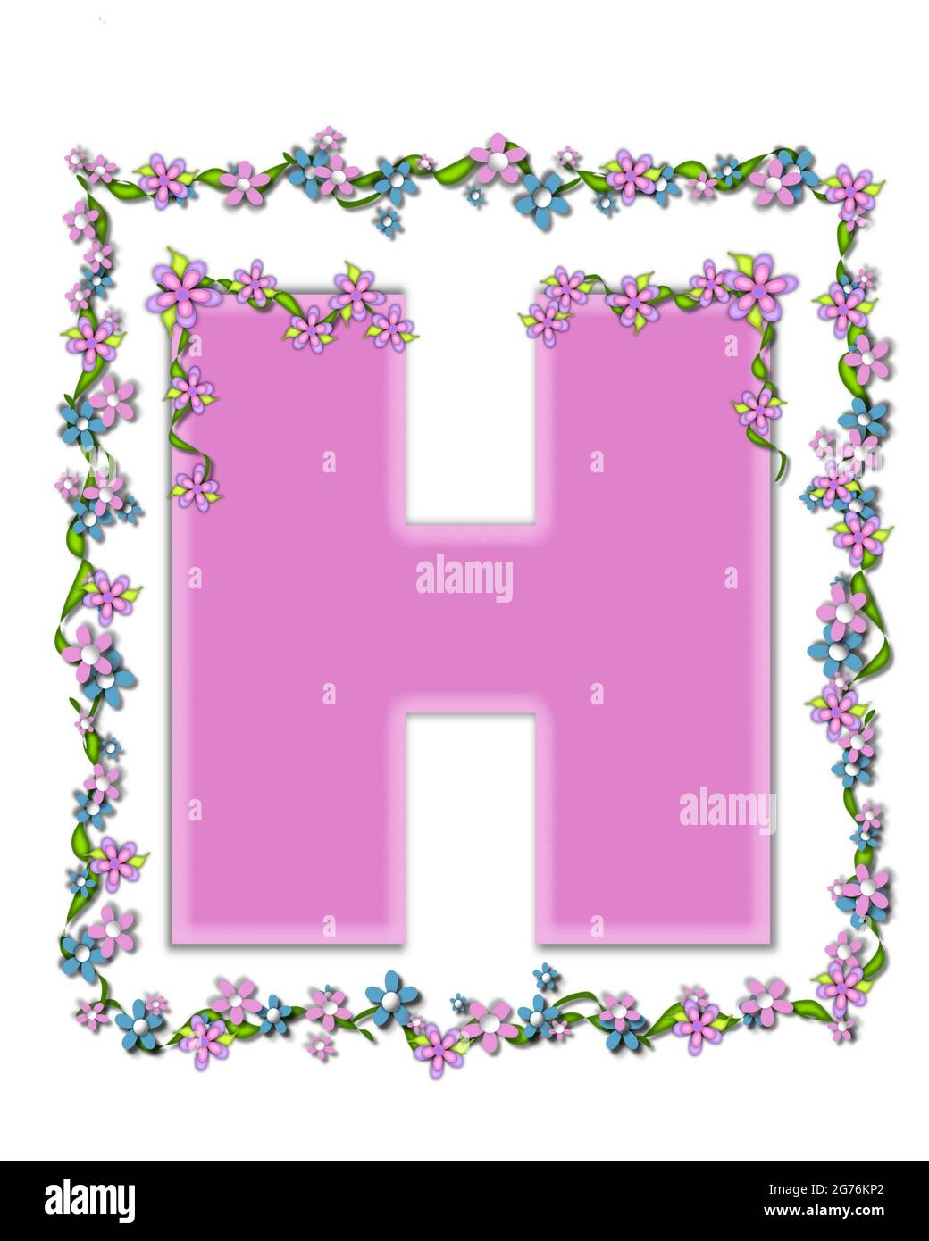 Pink Letter H