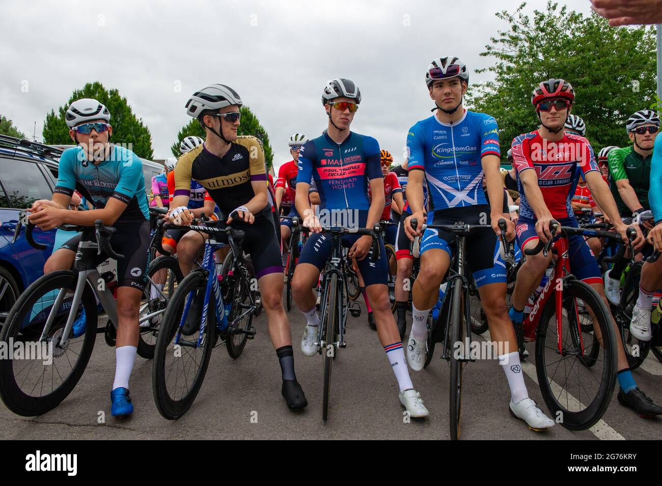 Pewsey, England. 11 July, 2021. Eventual race winner Max Poole, Fensham Howes - MAS Design ...