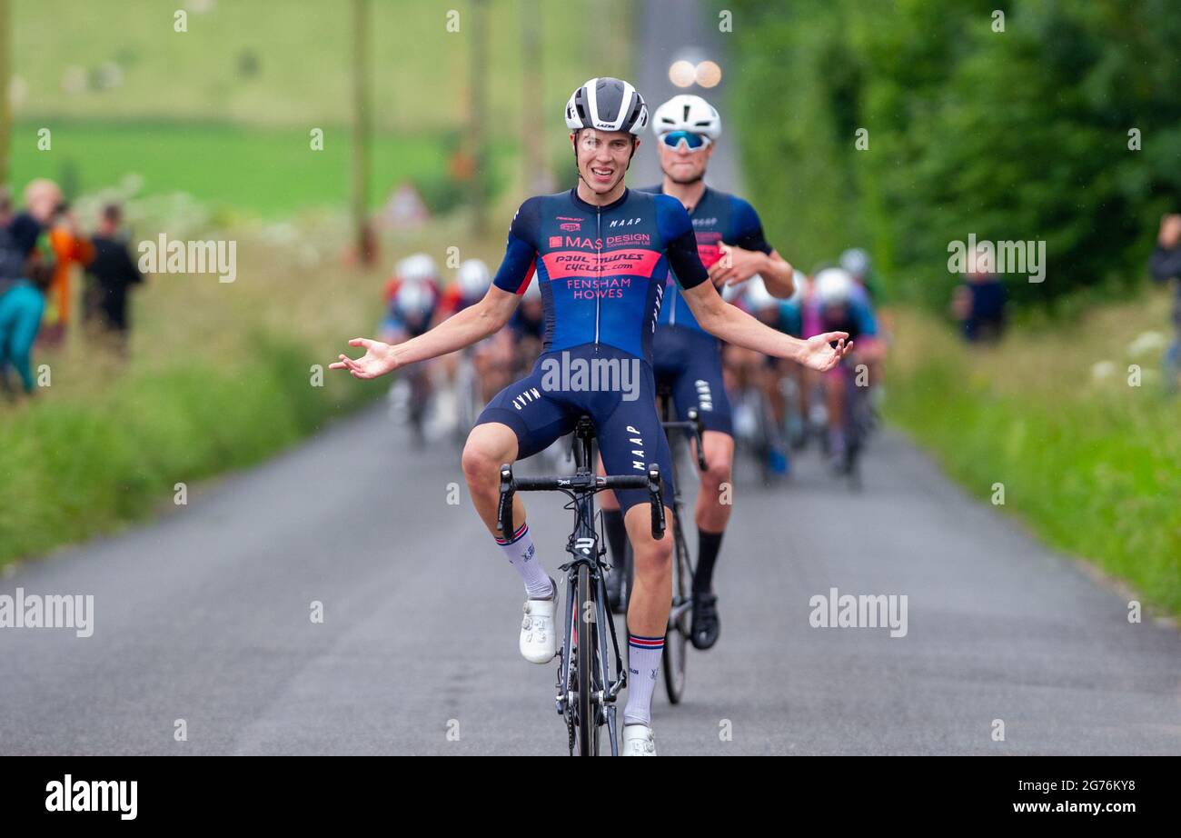 Pewsey, England. 11 July, 2021. Pictured left to right, Max Poole, Fensham Howes - MAS Design ...