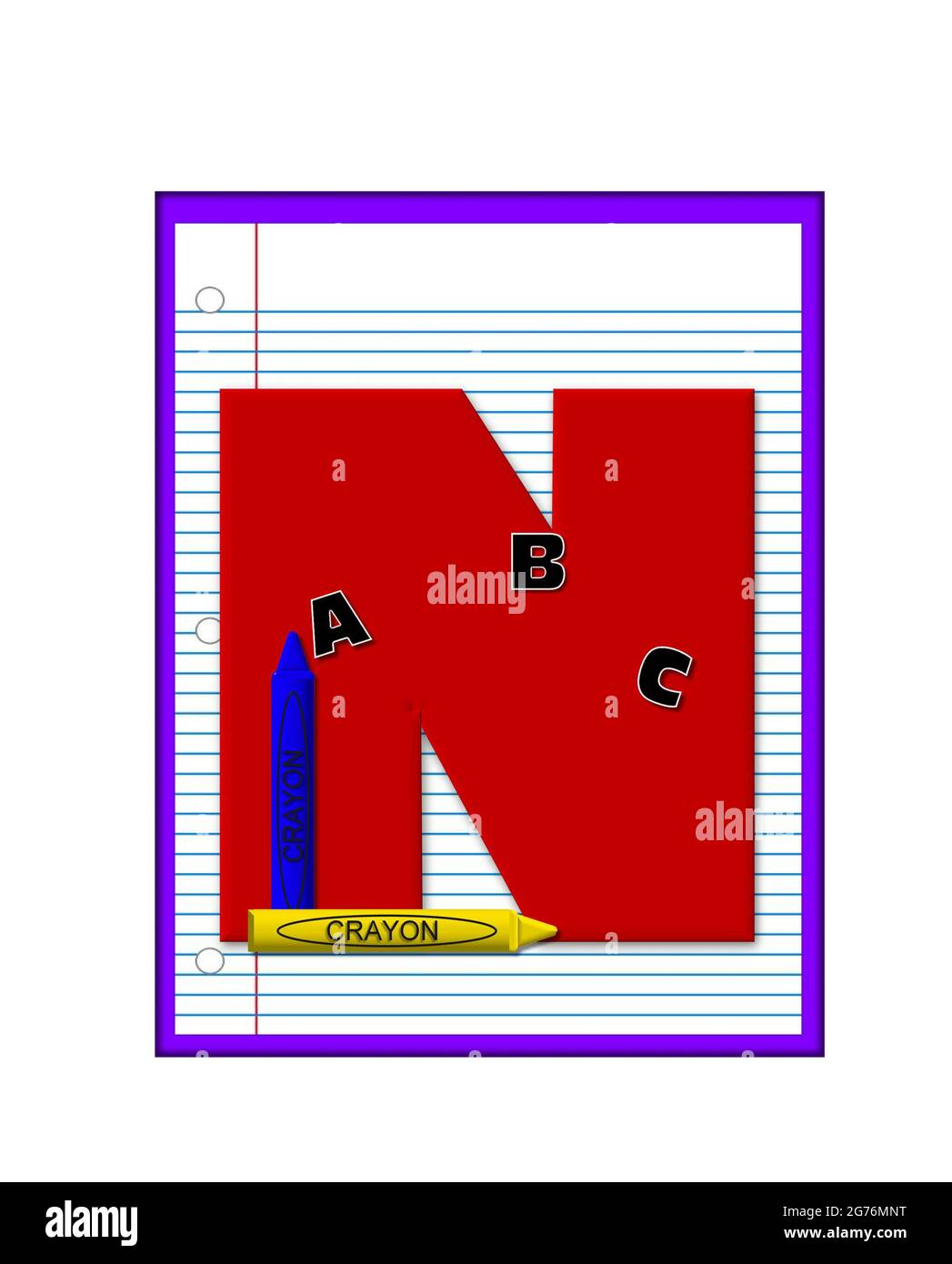 Letter n for coloring hi-res stock photography and images - Alamy