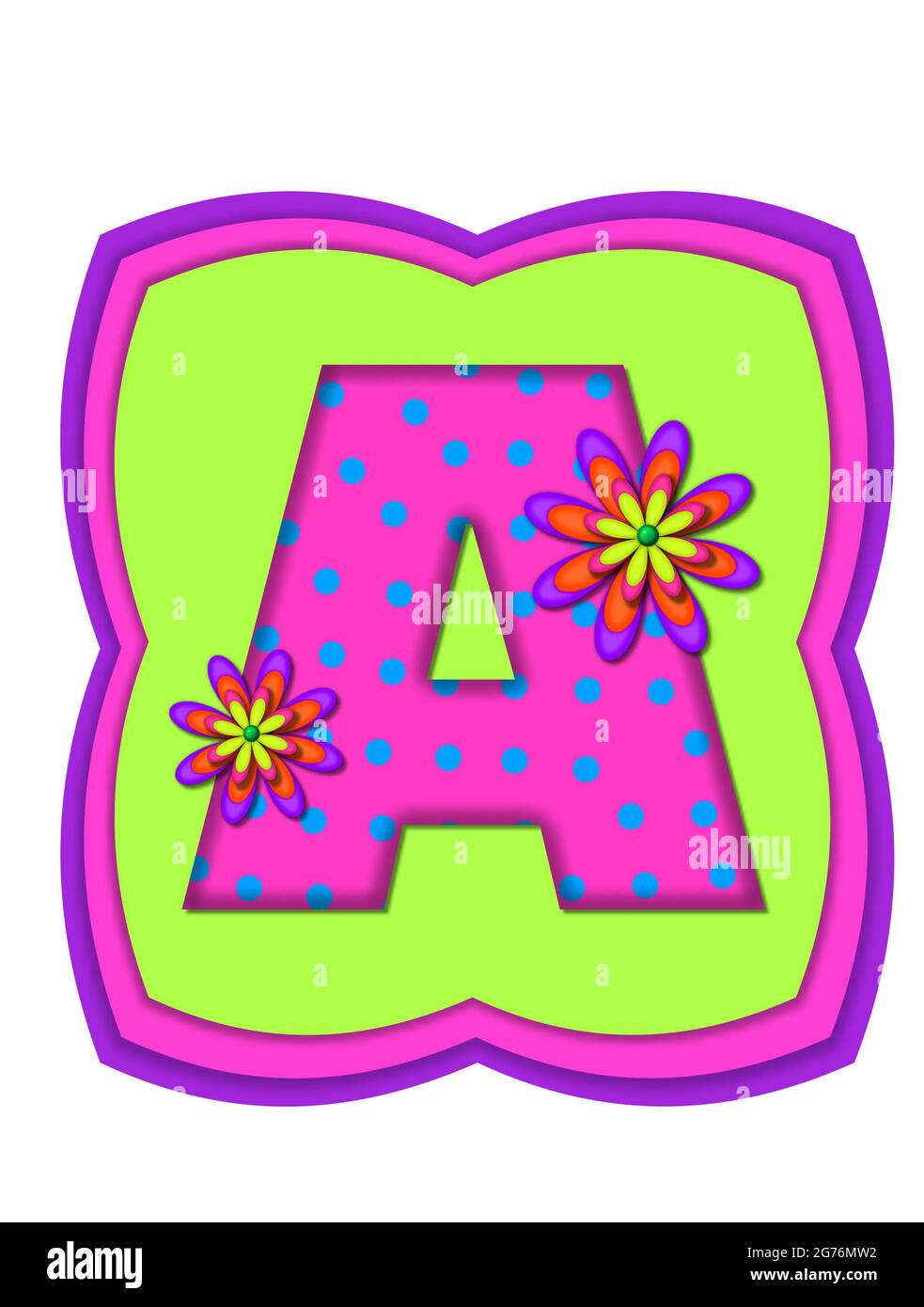 Polka Dot Printable Alphabet F