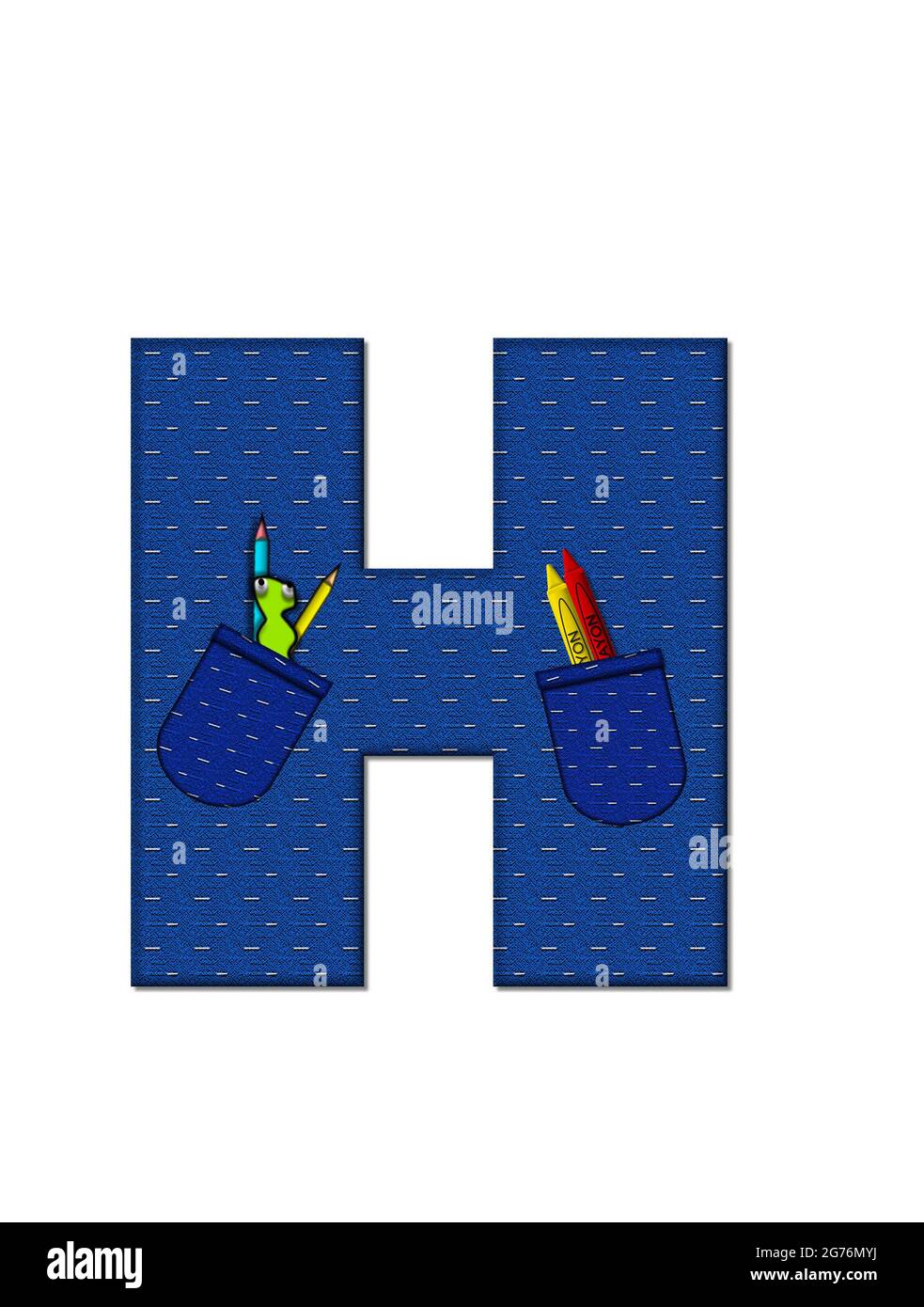 The Letter H In The Alphabet Set School Days In Dressed In Denim The Letter H In The Alphabet Set School Days In Dressed In Denim