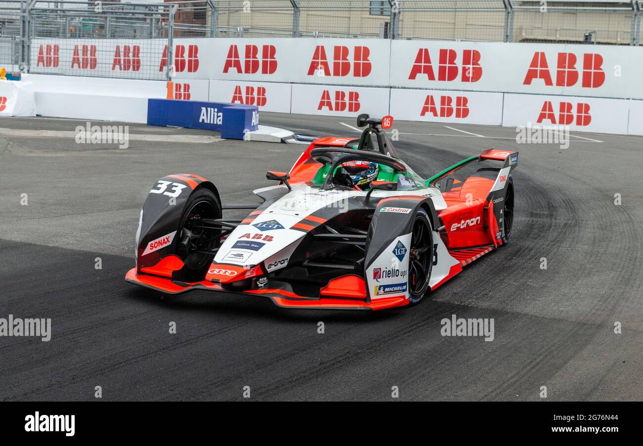 New York, NY - July 11, 2021: Rene Rast (33) of Audi Sport ABT ...