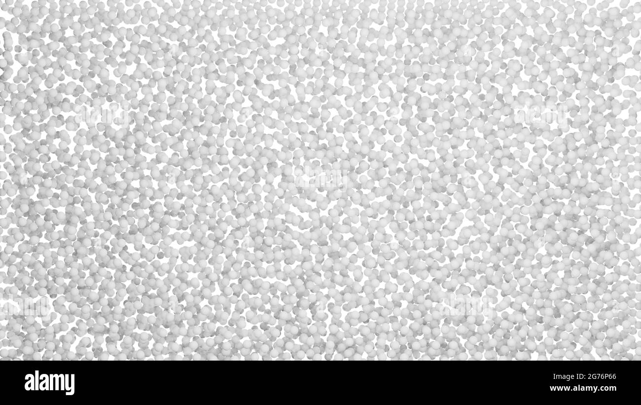 Abstract background formed by countless white particles. 3D ...