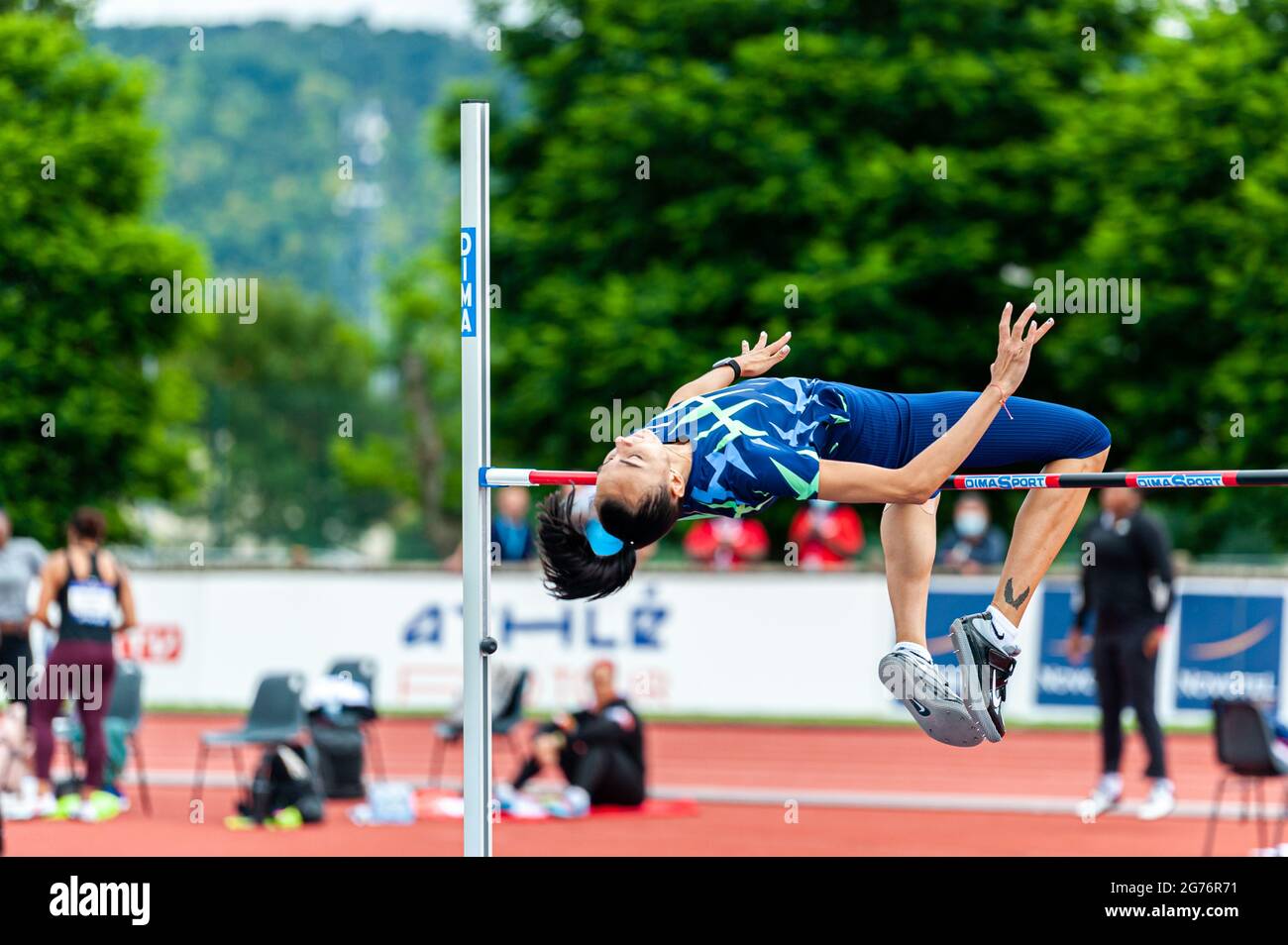 GERASHCHENKO Iryna, high jump during the 2021 Sotteville-lès-Rouen ...