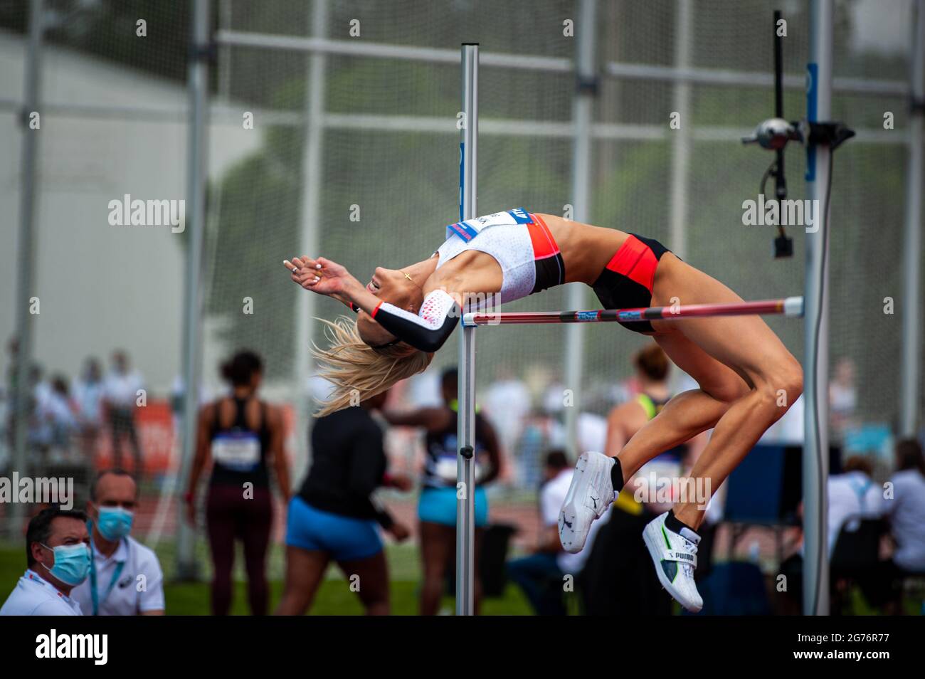 Erika kinsey high jump hi-res stock photography and images - Alamy