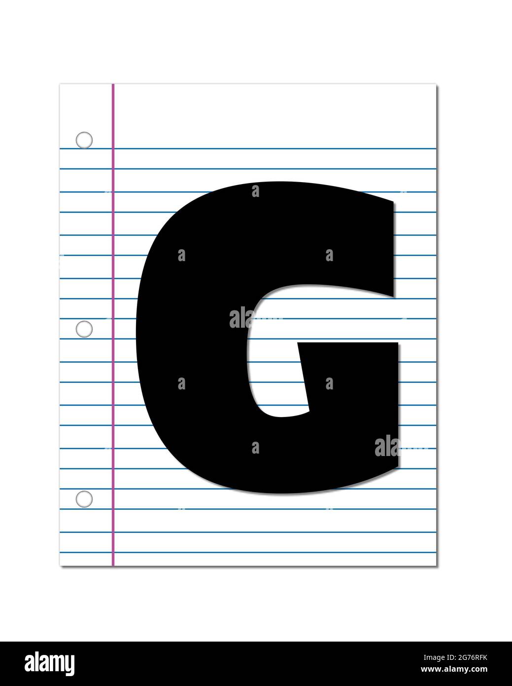 The letter G, in the alphabet set "Start of School", is black. Letter ...