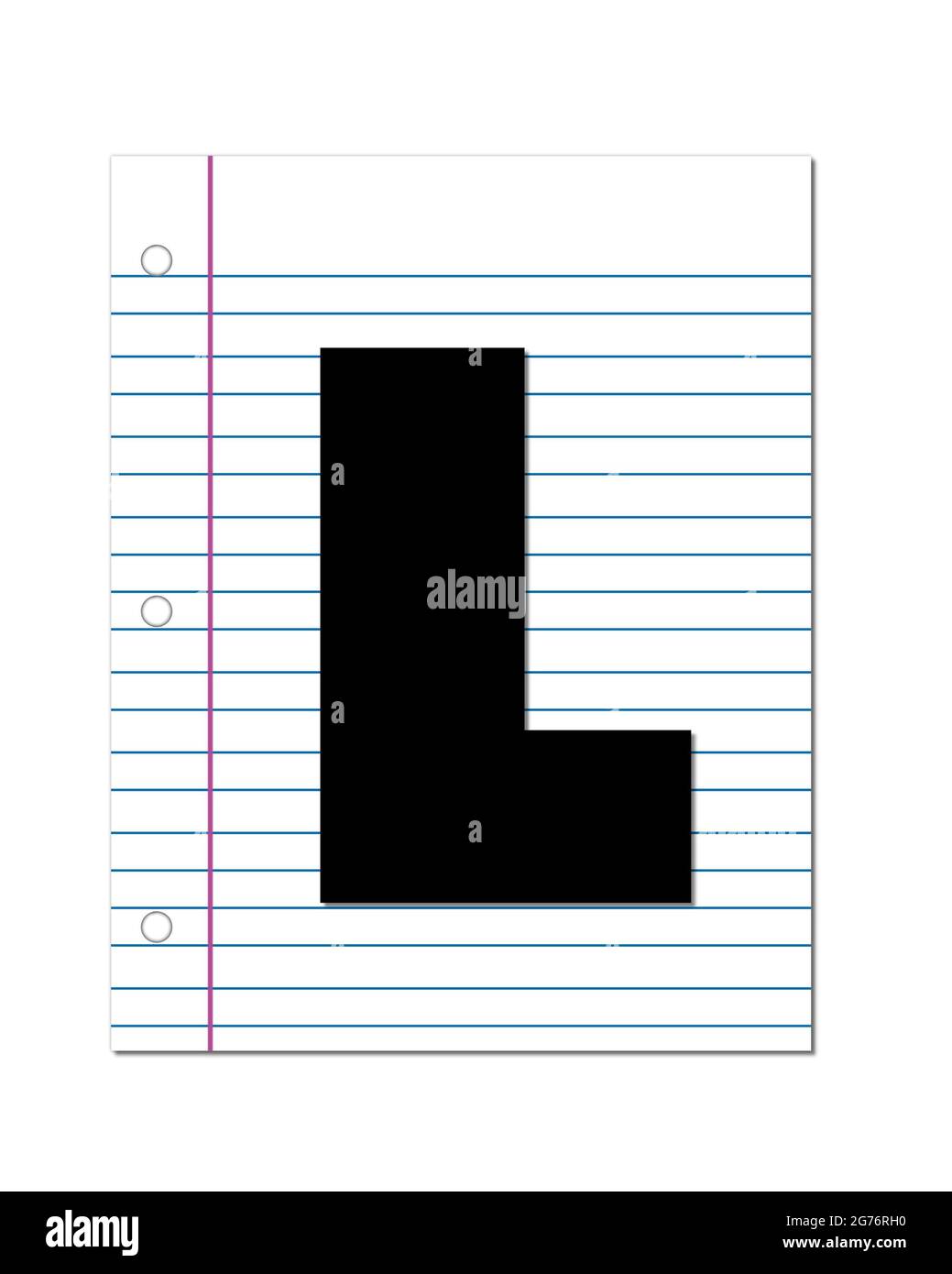 The letter L, in the alphabet set "Start of School", is black. Letter ...
