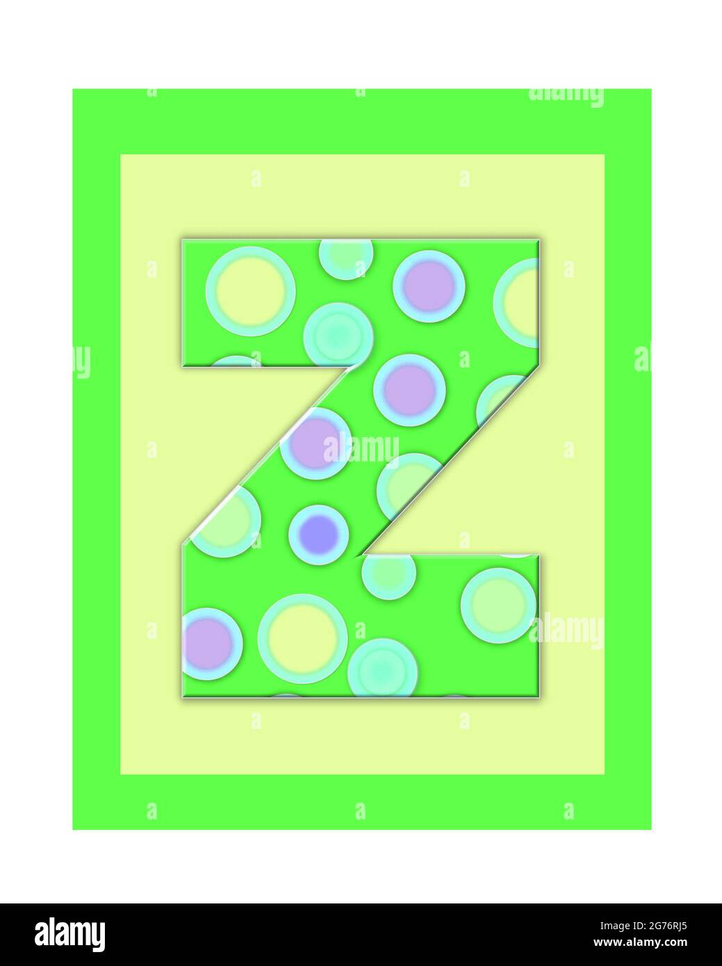 The Letter Z In The Alphabet Set Soft Spot Is Bright Green And the-letter-z-in-the-alphabet-set-soft-spot-is-bright-green-and