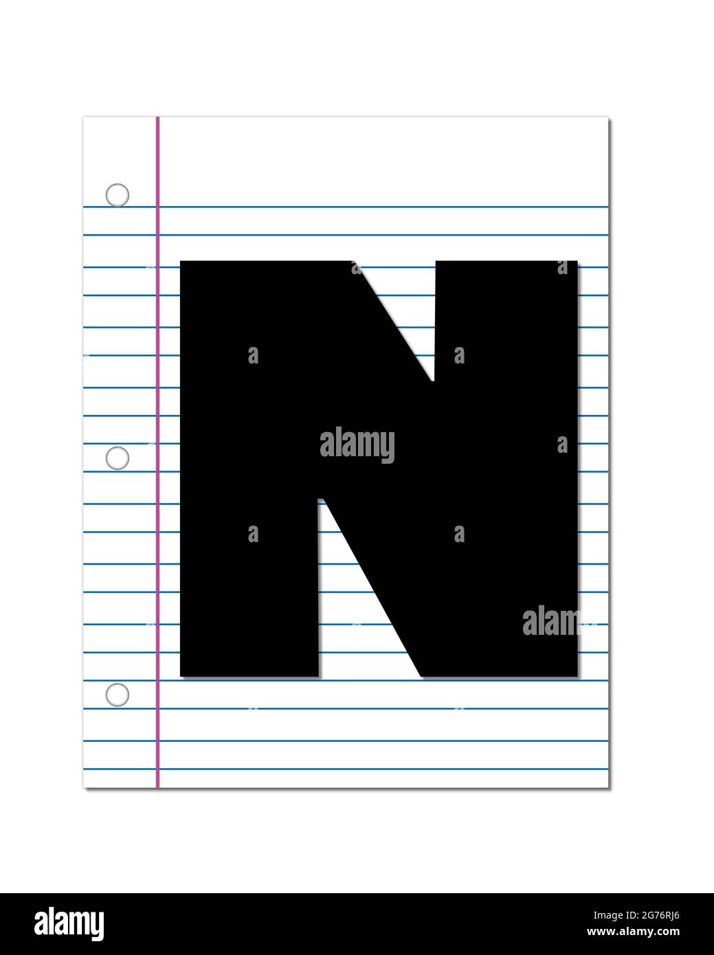 The letter N, in the alphabet set "Start of School", is black. Letter ...
