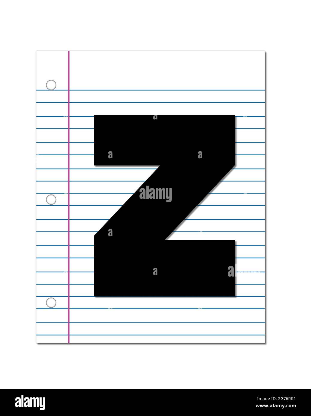 The letter Z, in the alphabet set "Start of School", is black. Letter ...
