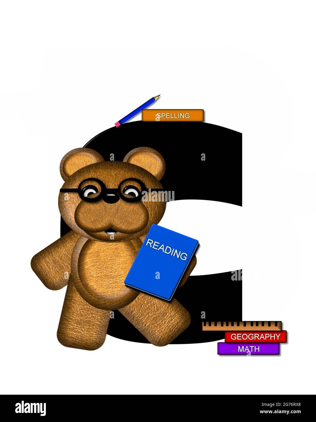 The letter , in the alphabet set "Teddy Learning," is black. Teddy bear ...
