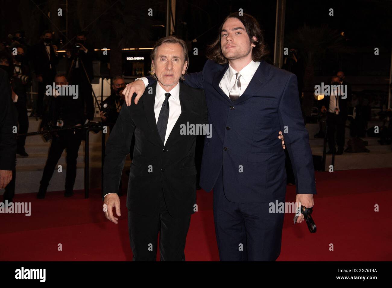 Tim Roth and son Michael Cormac Roth attend the Bergman Island ...