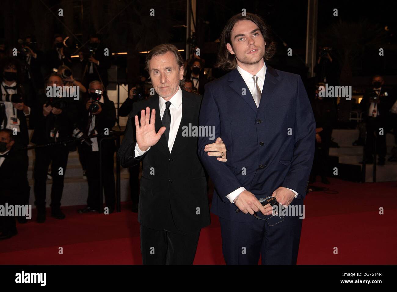 Tim Roth and son Michael Cormac Roth attend the Bergman Island ...