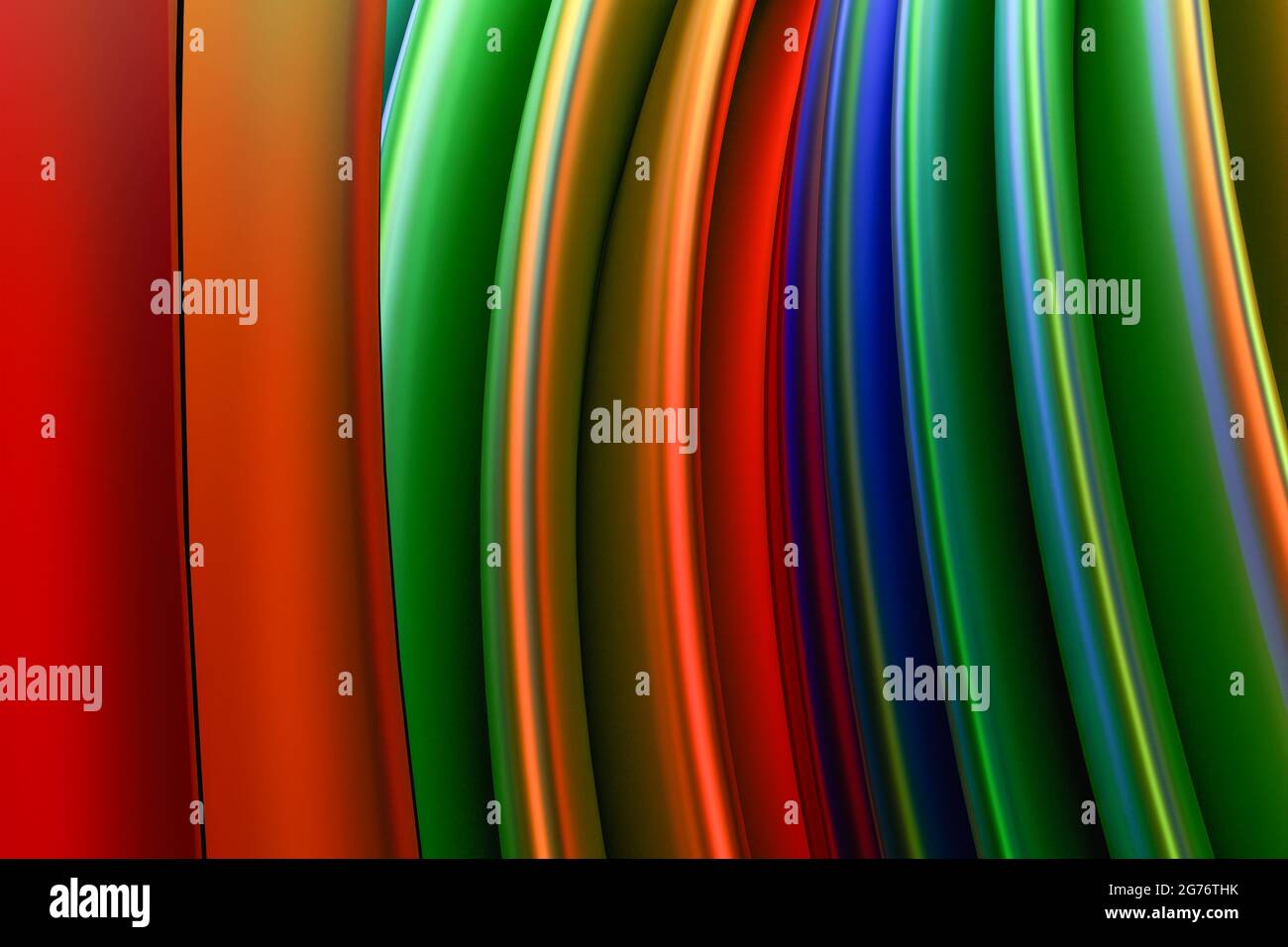 Abstract background curves in rainbow colors Stock Photo - Alamy