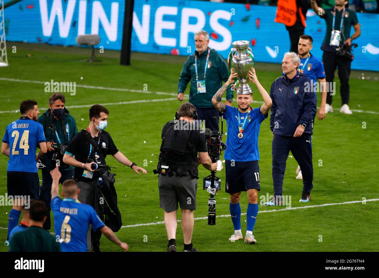 Euro 2020 final trophy hi-res stock photography and images - Alamy