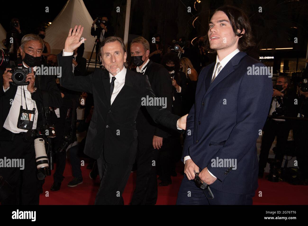 Tim Roth and son Michael Cormac Roth attend the Bergman Island ...