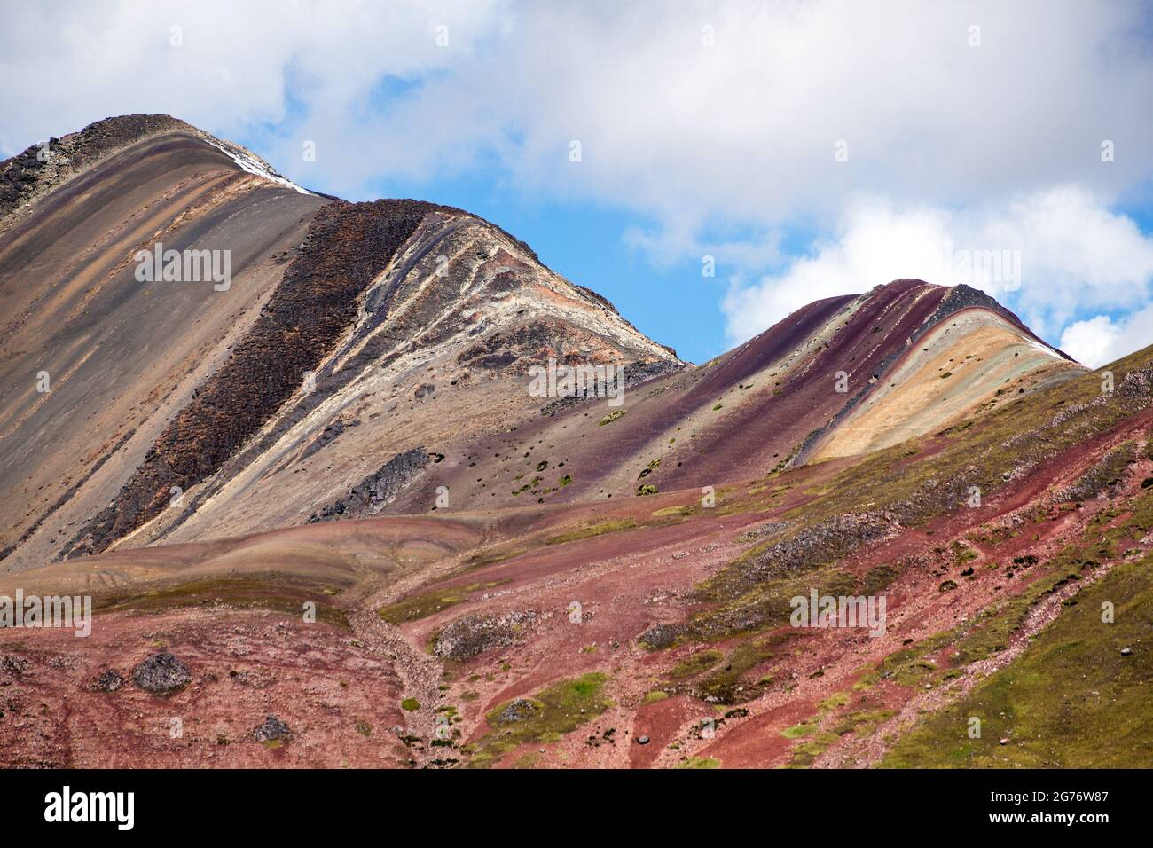 Rainbow mountains or Vinicunca Montana de Siete Colores, Cuzco region ...