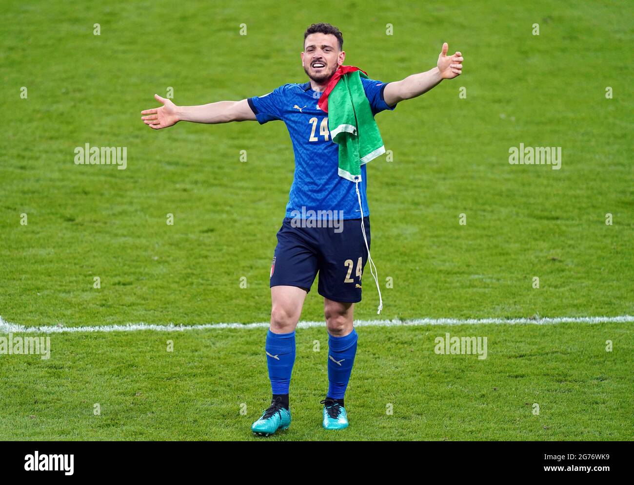 Italy's Alessandro Florenzi celebrates victory following the UEFA Euro ...