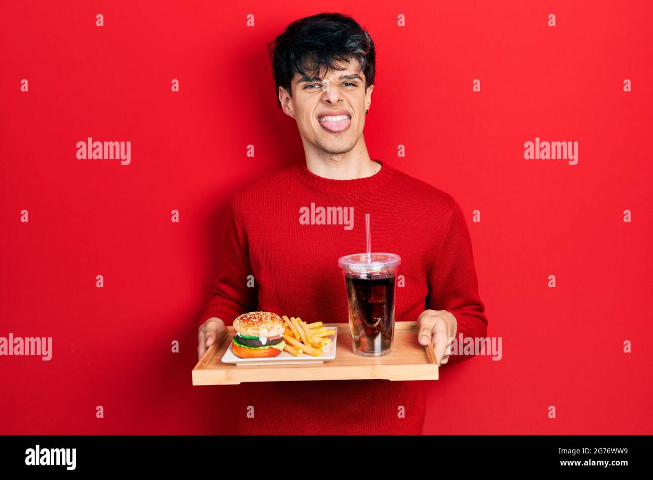 Boy Eating Hamburger Funny High Resolution Stock Photography and Images ...