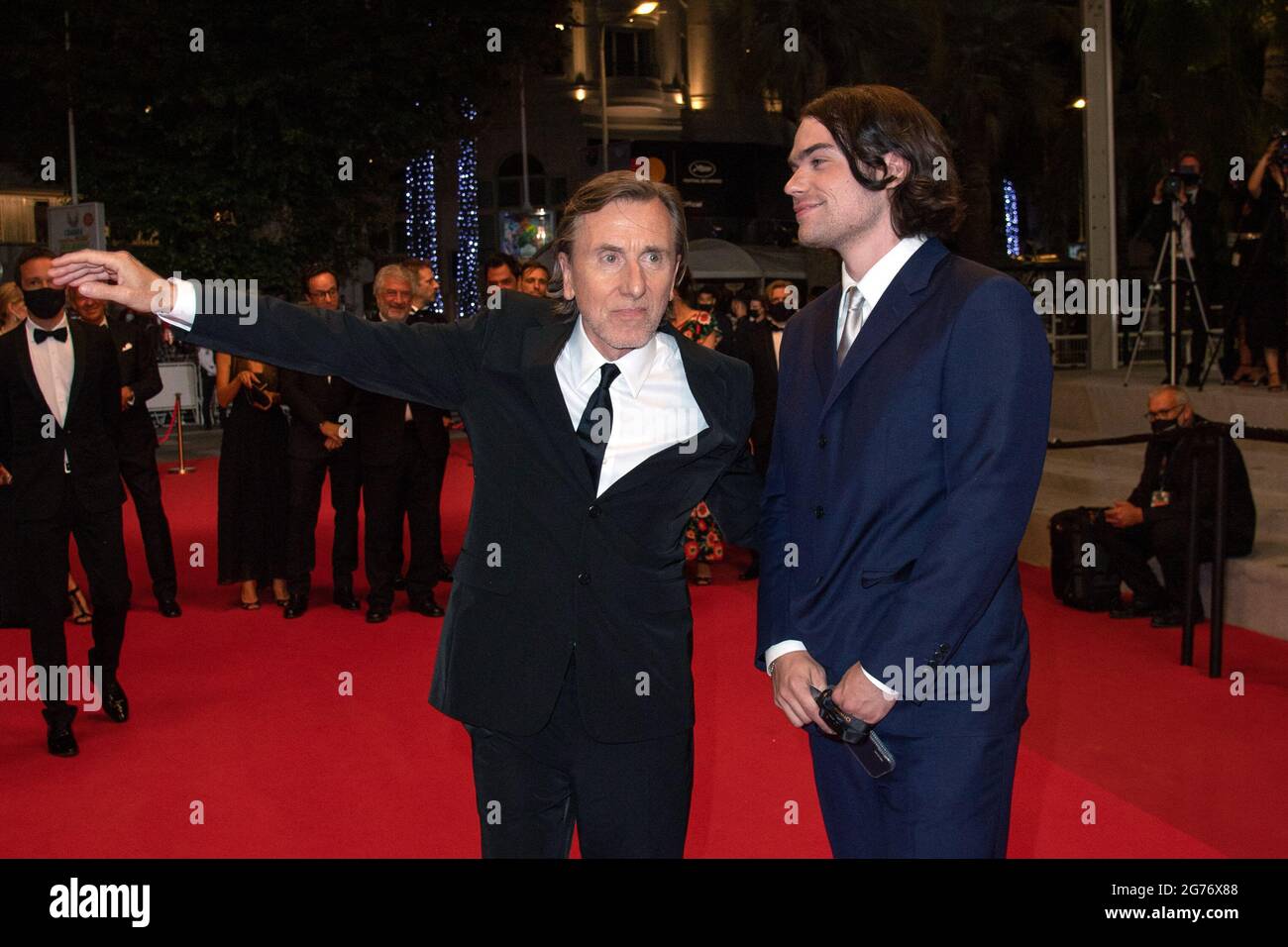 Tim Roth and his son Michael Cormac Roth attending the Bergman Island ...