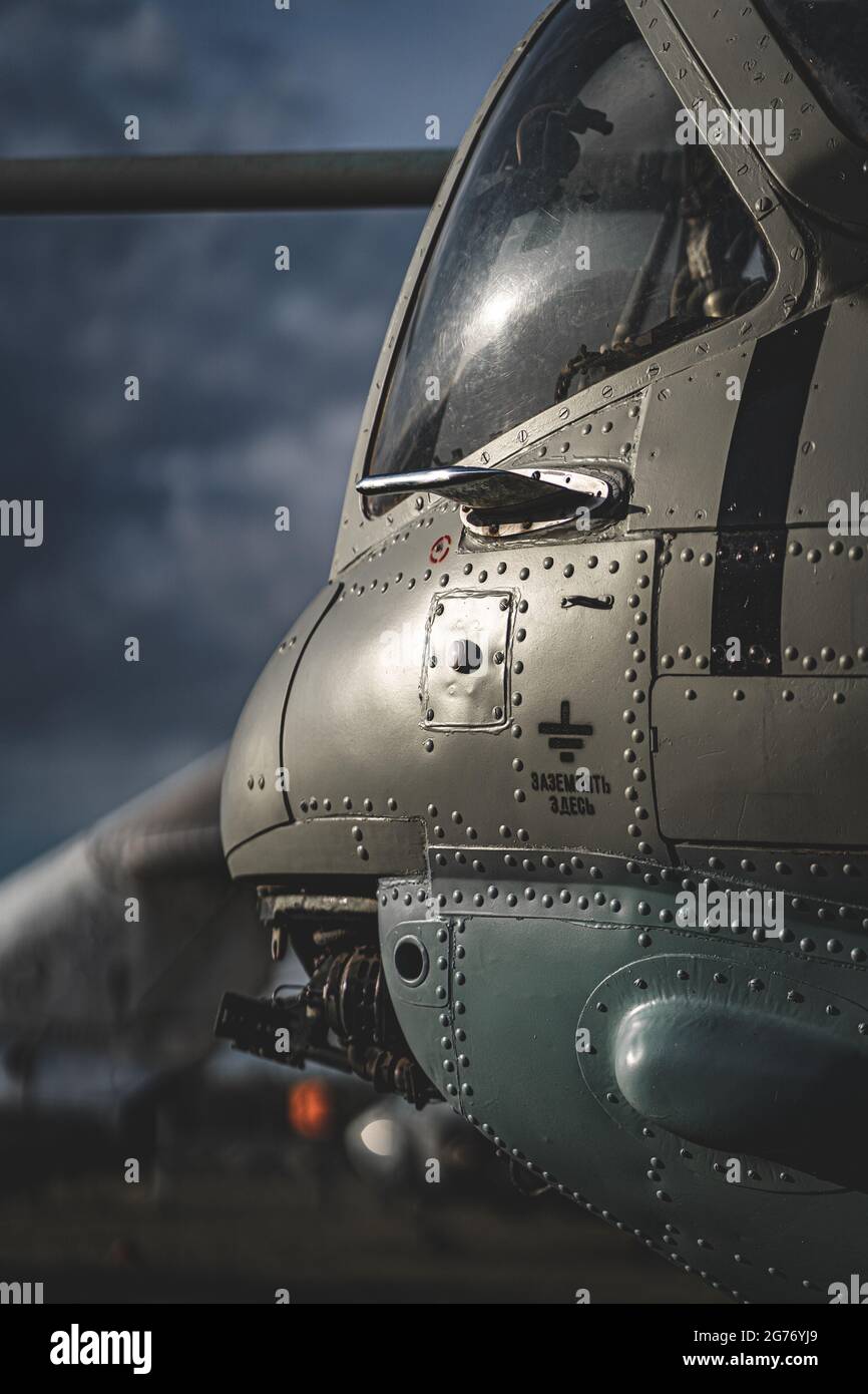 The details of a military helicopter Stock Photo - Alamy