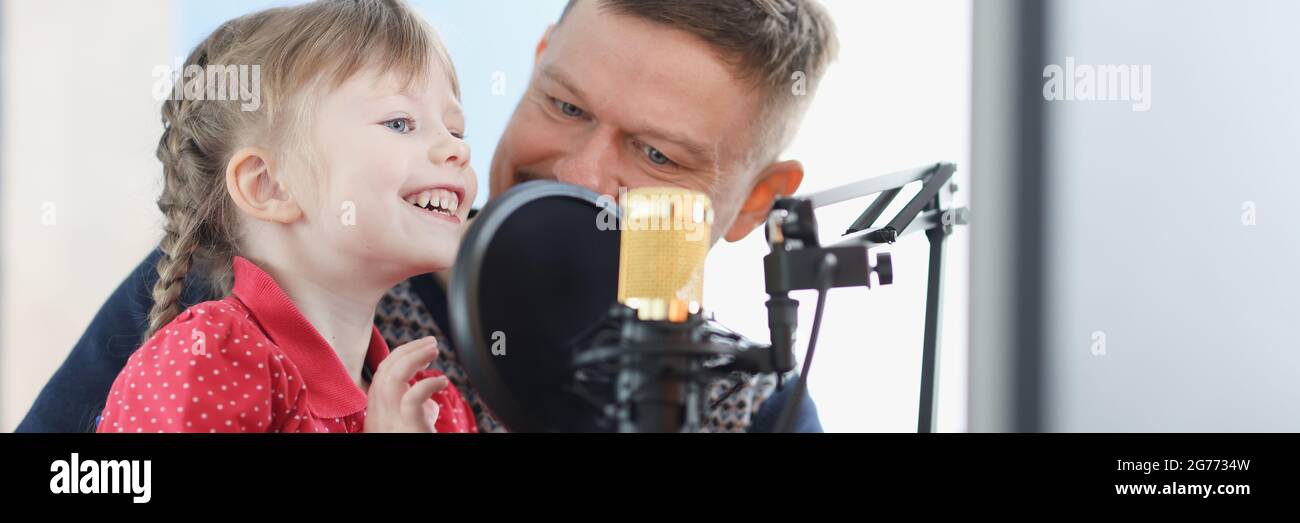 Child audio recording studio hi-res stock photography and images - Alamy