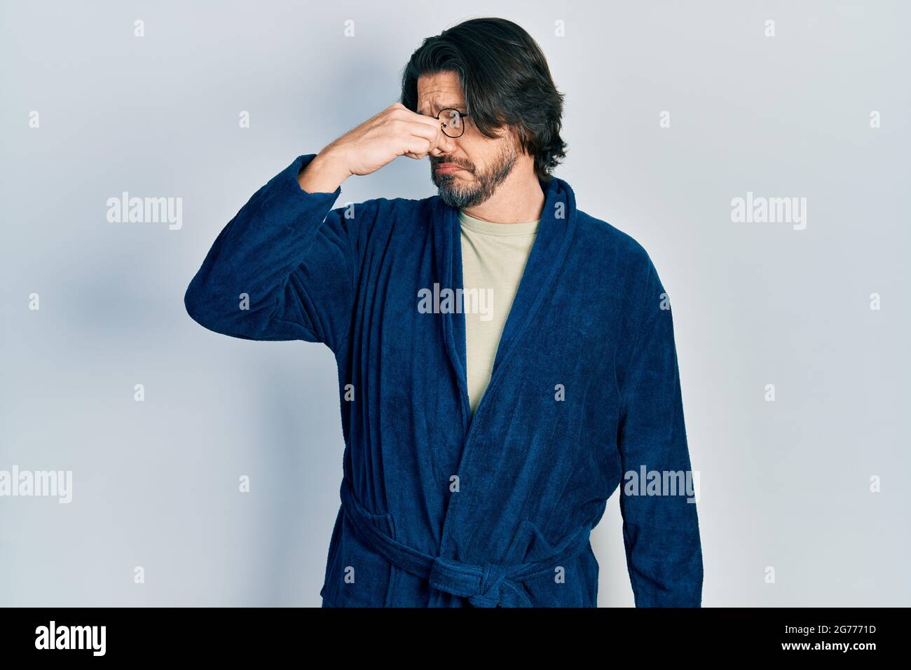Smelling something bad bathroom hi-res stock photography and images - Alamy