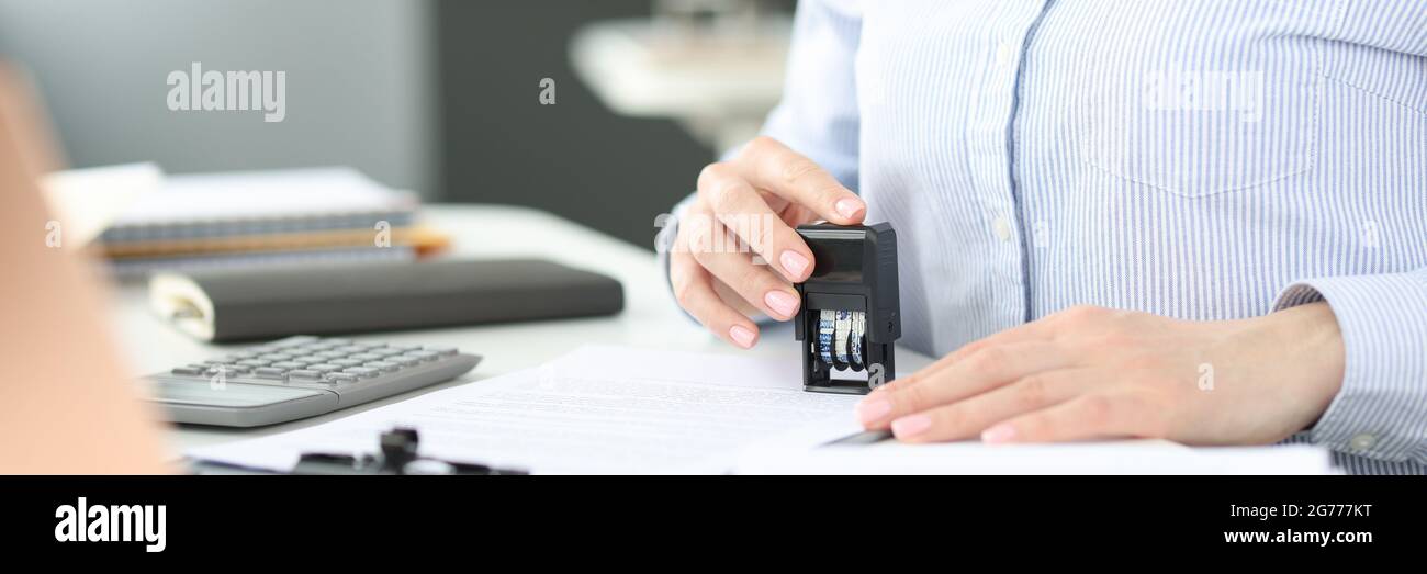 Project manager stamp hi-res stock photography and images - Alamy