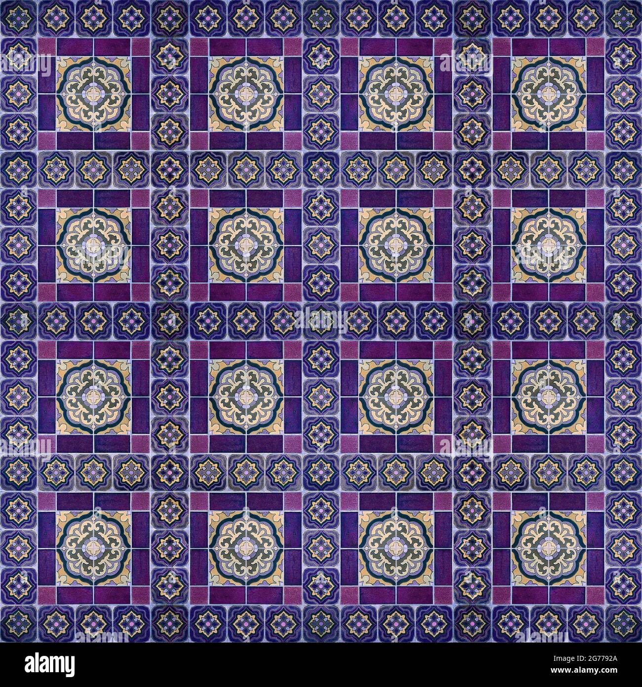 Infinitely Repeating Mediterranean Style Tile Pattern Catalina Style ...