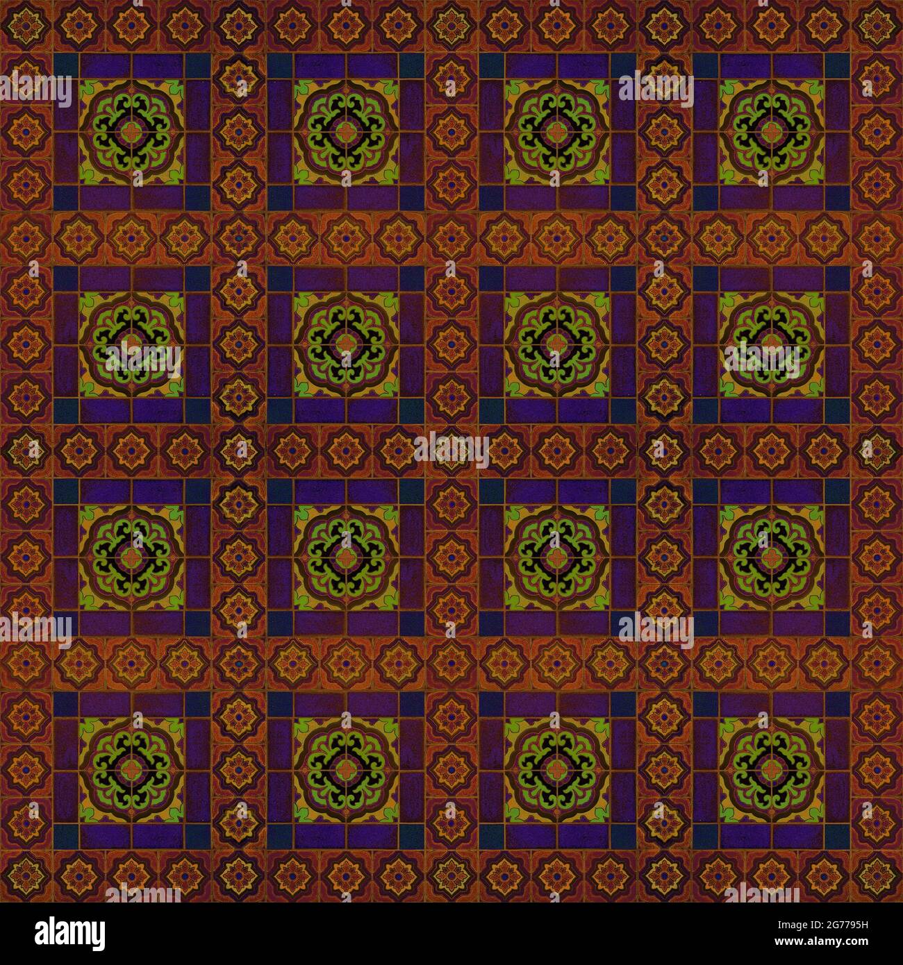 Infinitely Repeating Mediterranean Style Tile Pattern Catalina Style ...