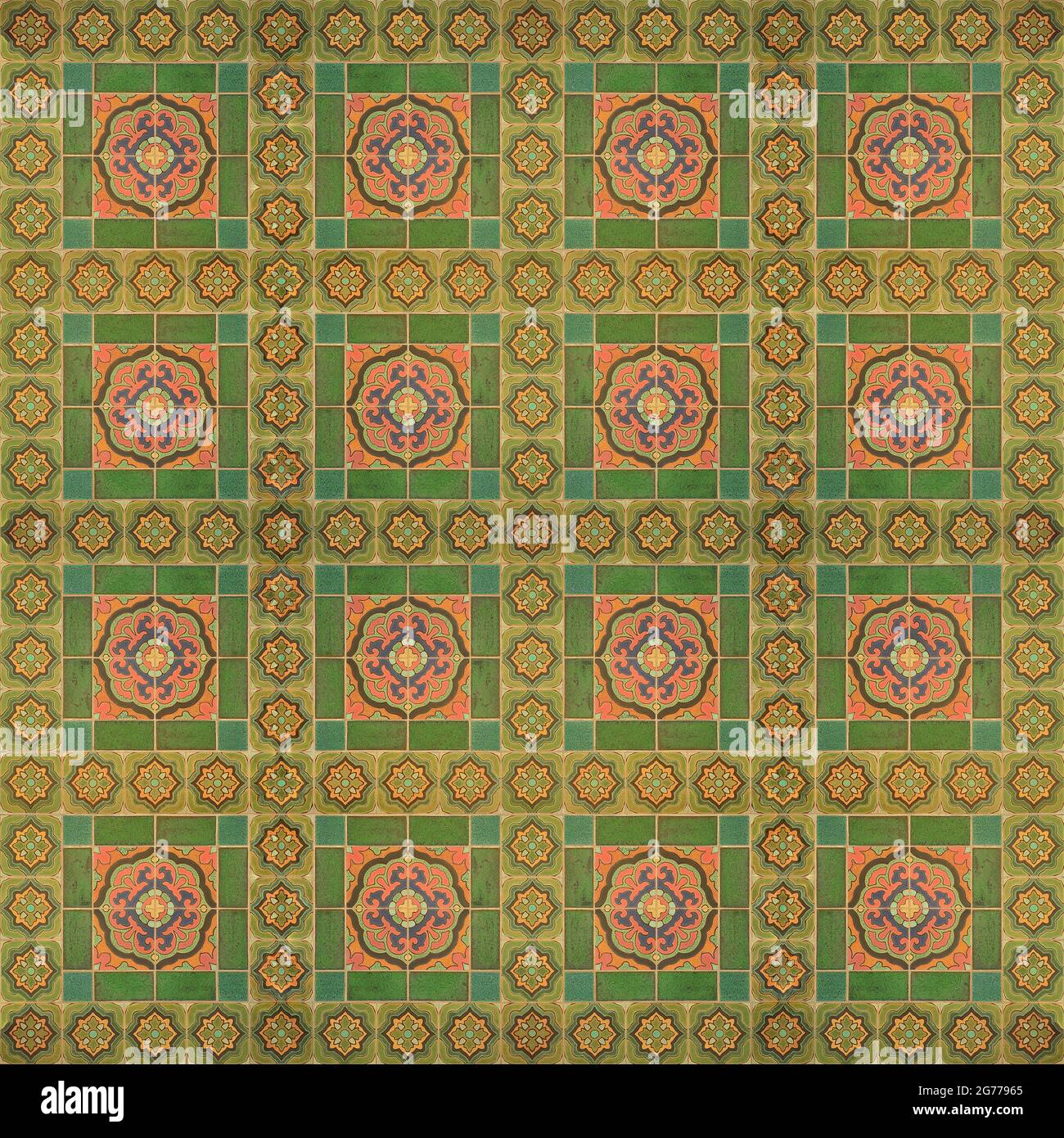 Infinitely Repeating Mediterranean Style Tile Pattern Catalina Style ...