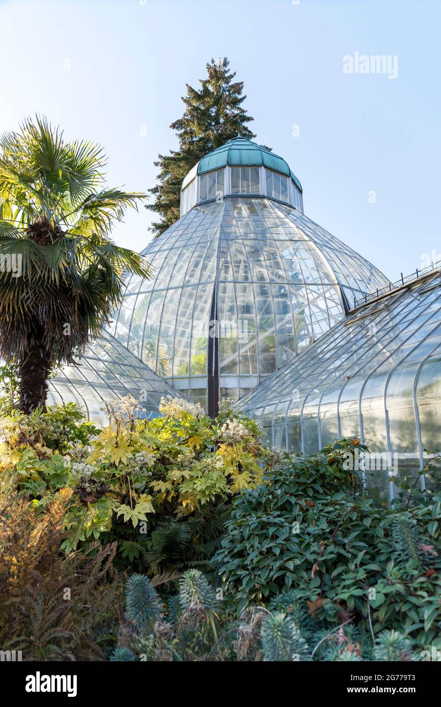 Community greenhouse with dome roof in Tacoma, Washington Stock Photo ...