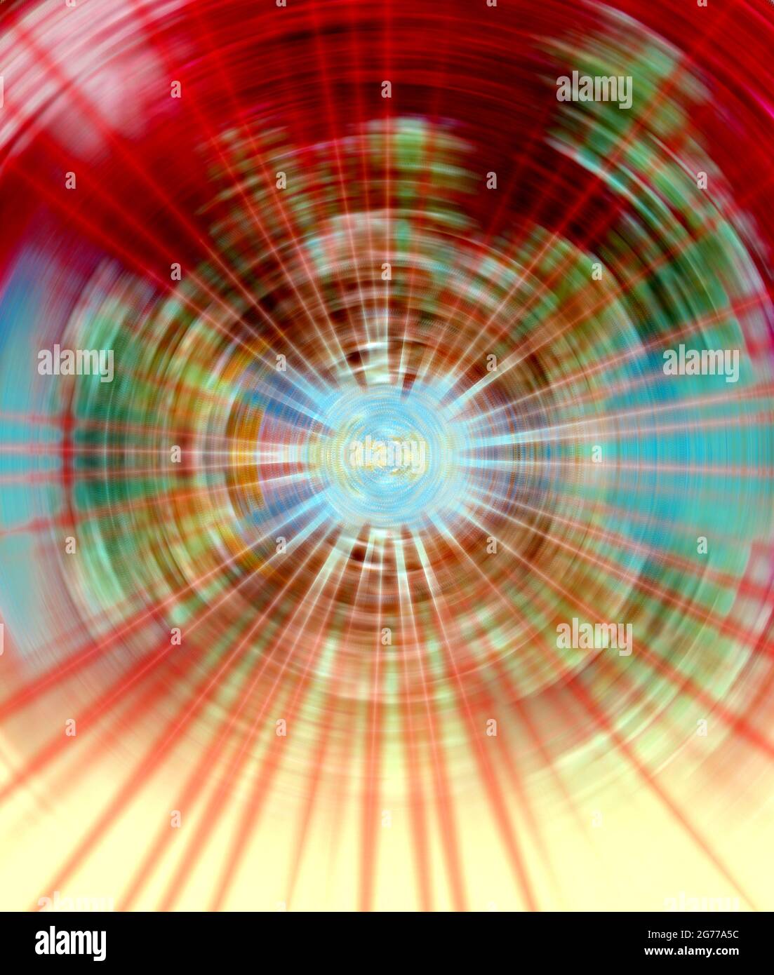 Illustration of abstract multi-colored rays Stock Photo - Alamy