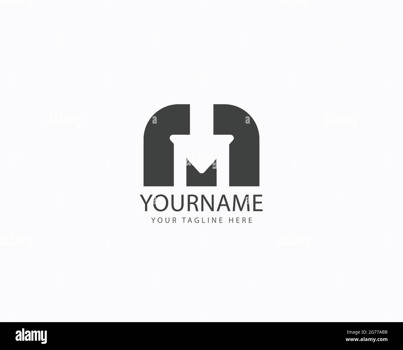 Initial Letters alphabet M media logo design full vector and easy to ...