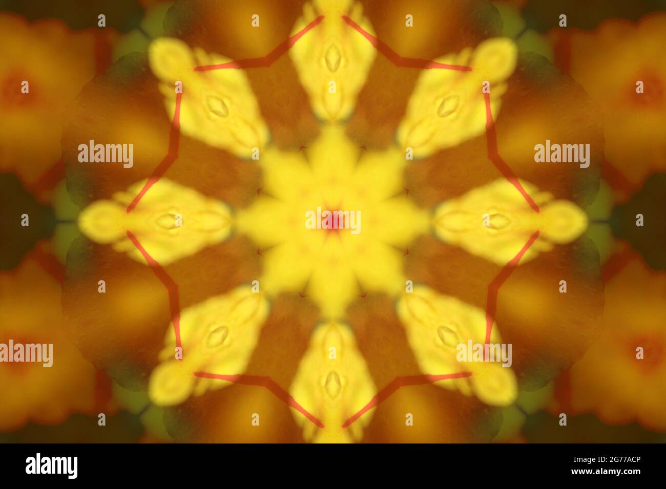 Bright mandala pattern with rhombus shapes connected to each other ...