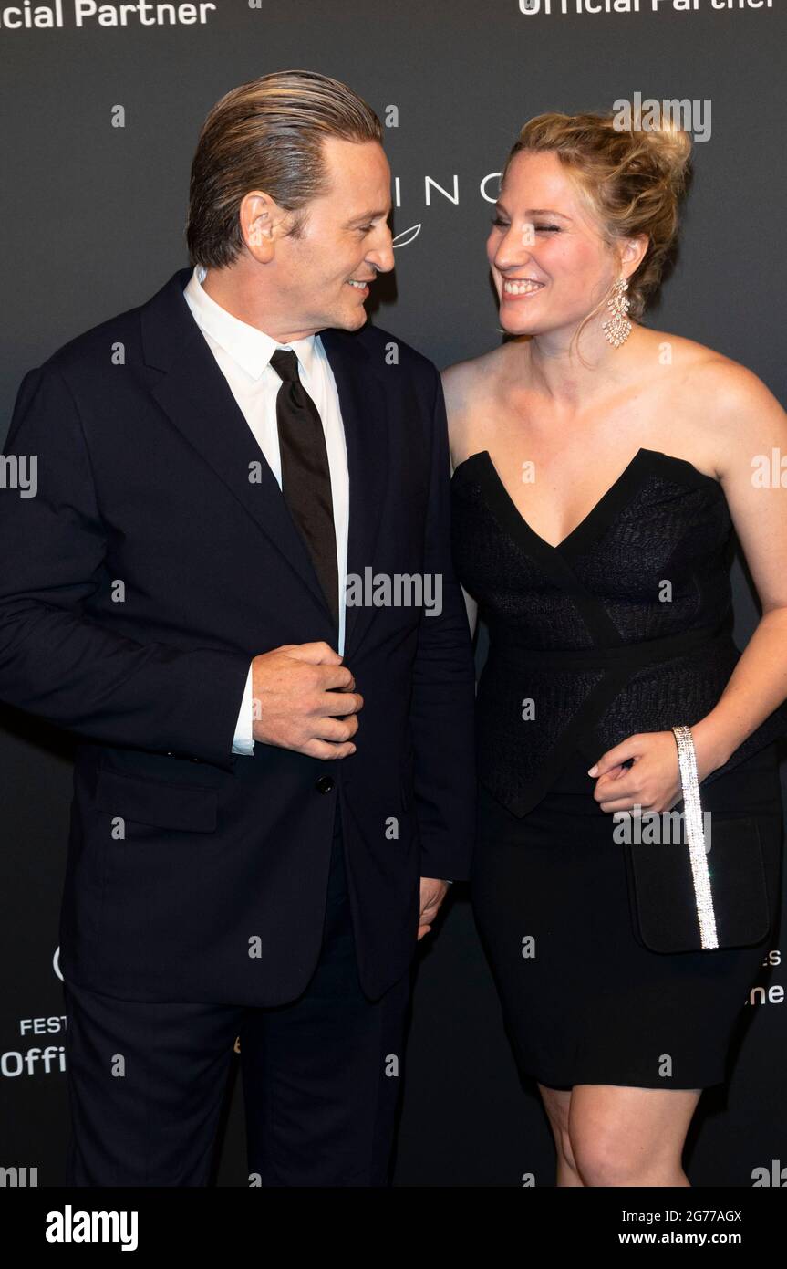 Benoit Magimel and Margot Pelletier attend the 'Kering Women In Motion ...