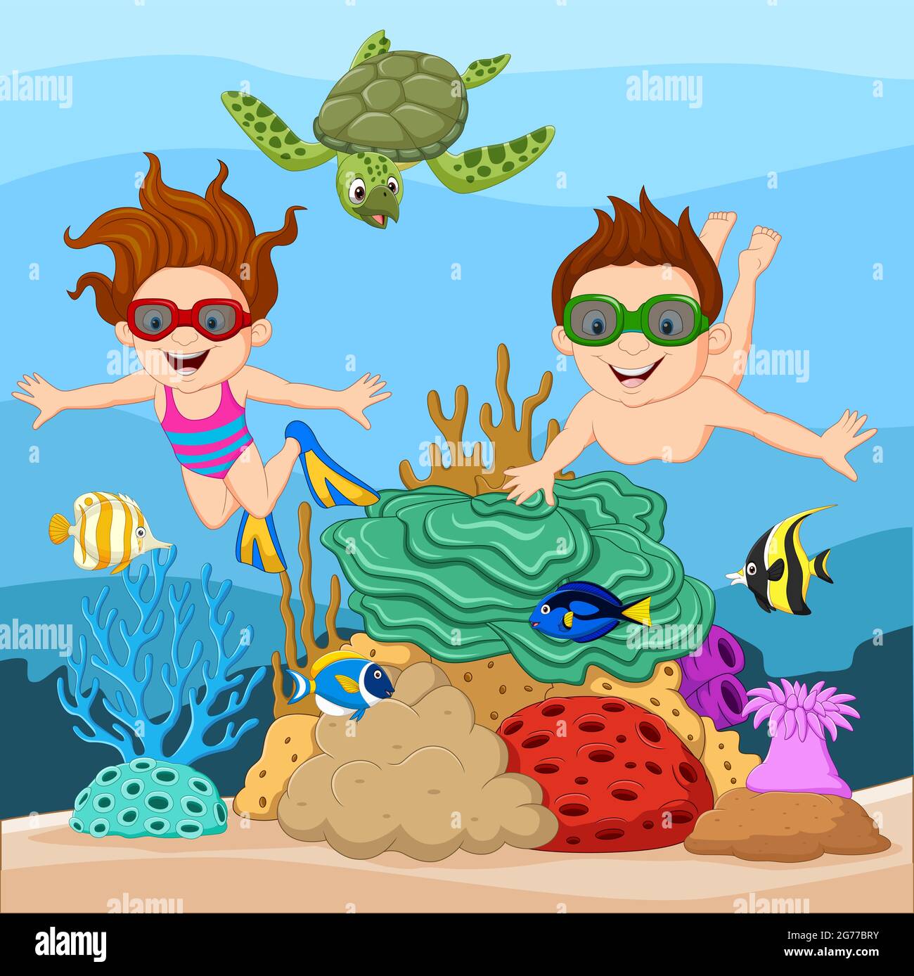 Coral play Stock Vector Images - Alamy